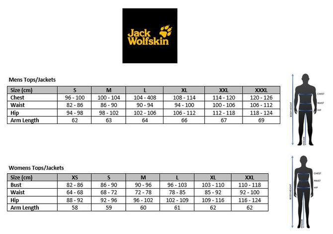 SIZE CHART – RUNNERS SPORTS